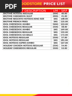 CDO Products Price List 2025 | PDF | Pork | Southeast Asian Cuisine