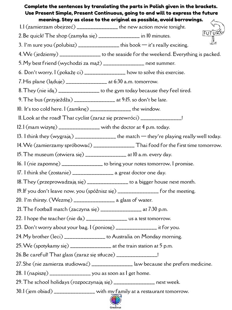 Translation of Fragment Future Forms 1 | PDF