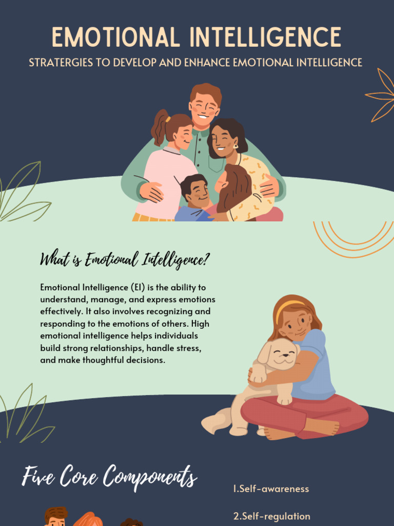 Emotional Intelligent Education Presentation in Blue Illustrated Style ...