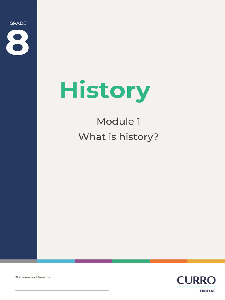 Grade 8 Module 1 Booklet (DBE) 2025 | PDF | Archaeology | Artifact ...