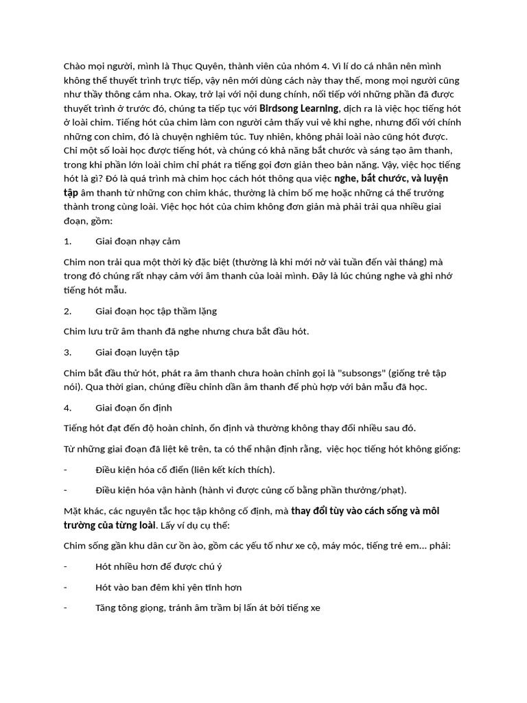 Script Tâm Lý Học - module 6 - Learning | PDF