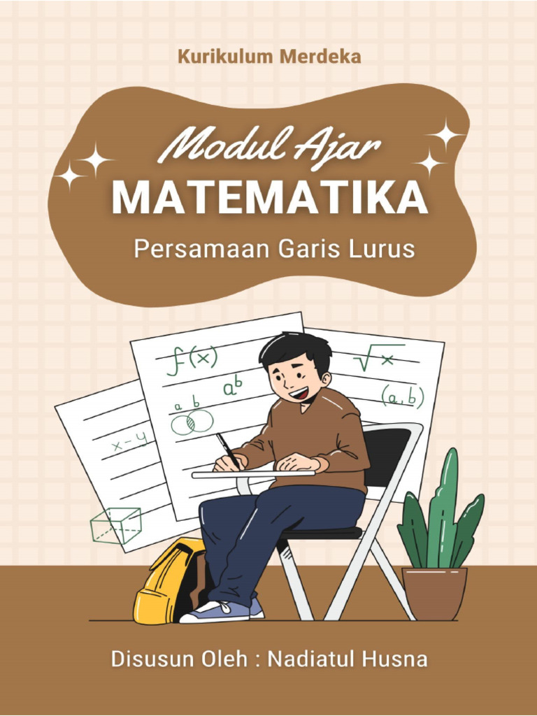 Modul Ajar Persamaan Garis Lurus (NADIATUL HUSNA) | PDF