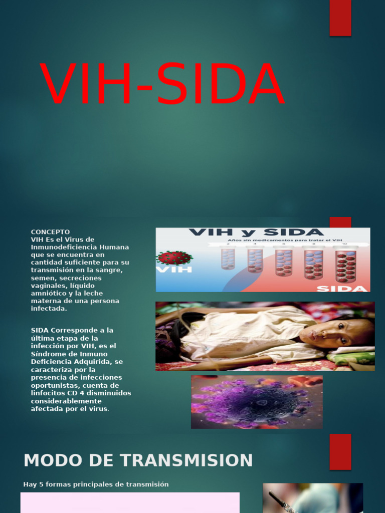 Diapositivas Vih Sida | PDF | VIH | VIH / SIDA
