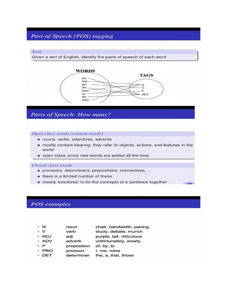 POS Tagging-I | PDF