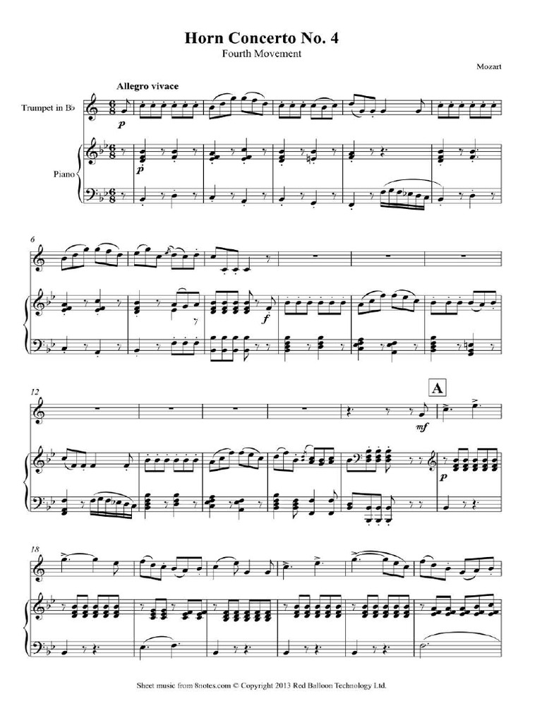 Mozart 4 Partea 3 | PDF