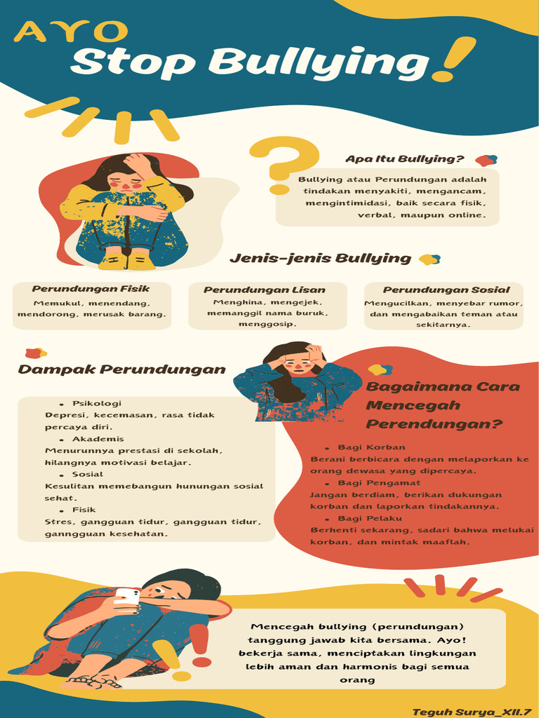 Tugas Infografis Bullying Teguh Surya Xii.7 | PDF