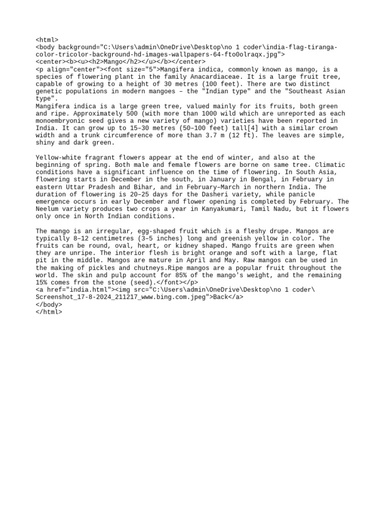 Mango | PDF