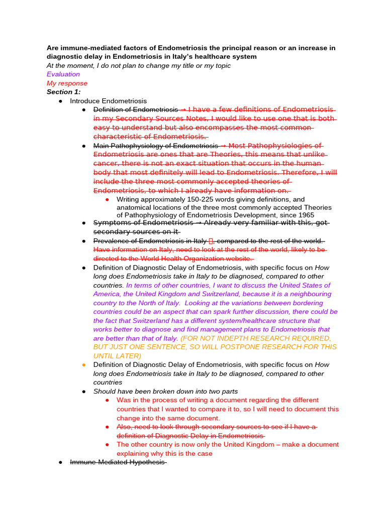 14 - 02 - 2025 Section 1 Essay Skeleton Audit | PDF | Medical Specialties