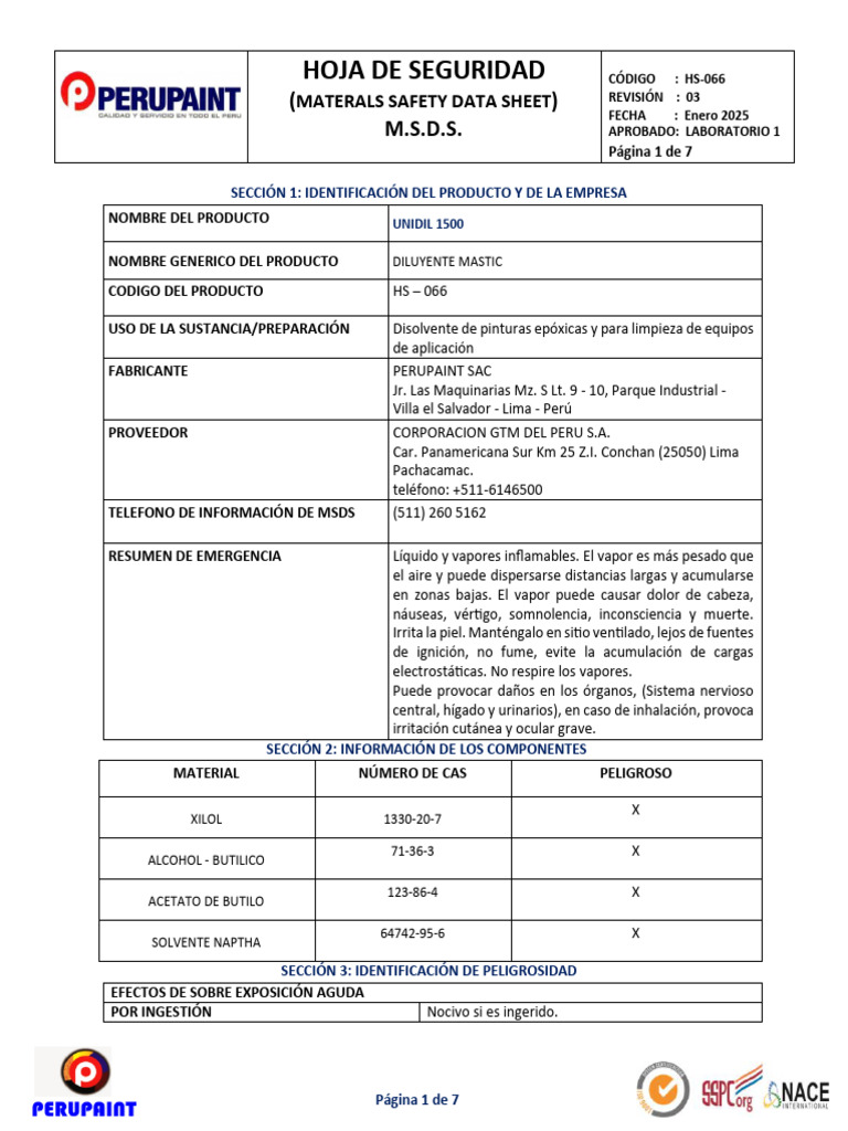 HS066 - Unidil 1500 - 2025 | PDF | Agua