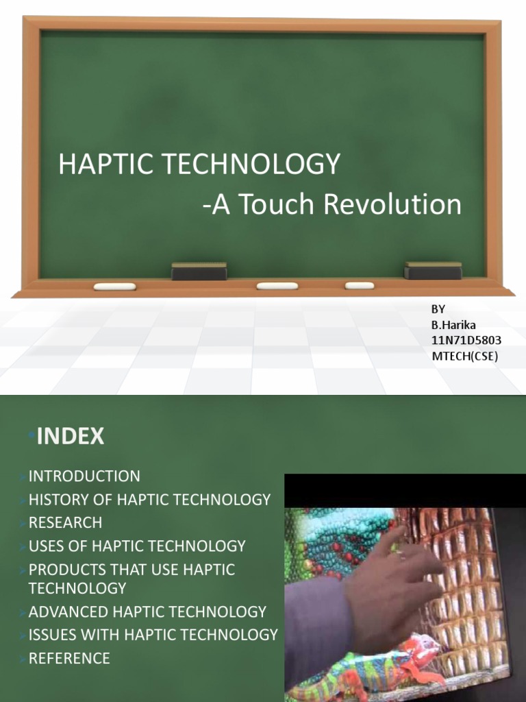 Haptic Technology | PDF | Robotics | Simulation