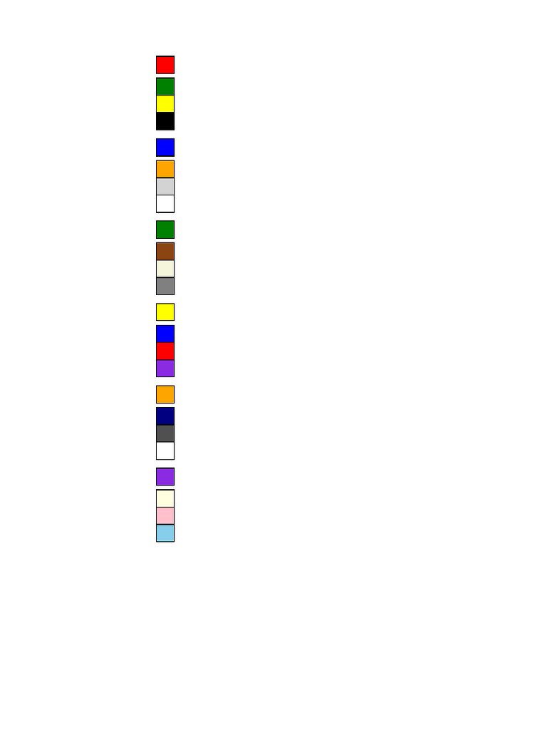 Tabla Combinaciones Colores General | PDF