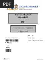 WISKUNDIGE GELETTERDHEID Junie V1 Graad 12 Afr QP | PDF