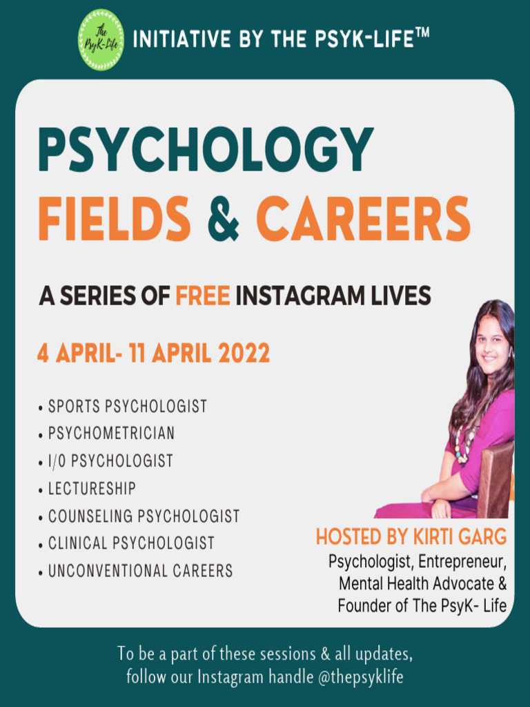 Psychology Fields & Careers | PDF | Psychologist | Psychology