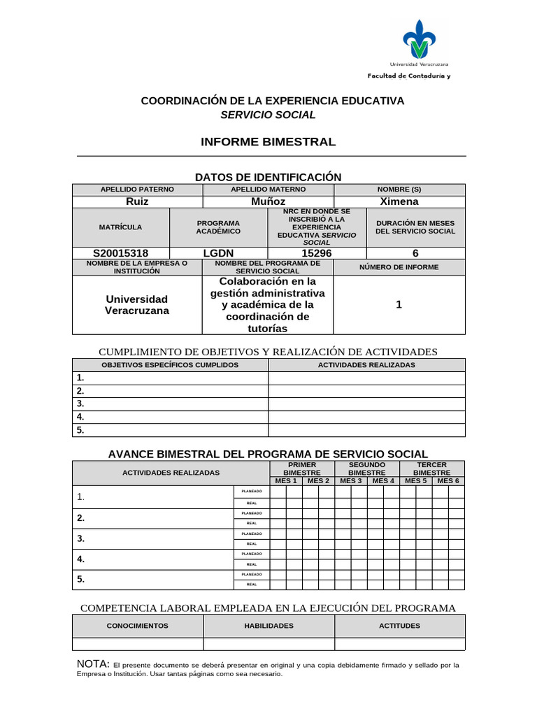 INFORME BIMESTRAL Final | PDF