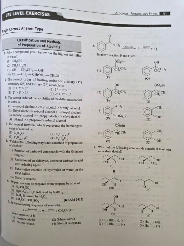 Alc, Phenol, Ethers Cengage | PDF | Ether | Ethanol
