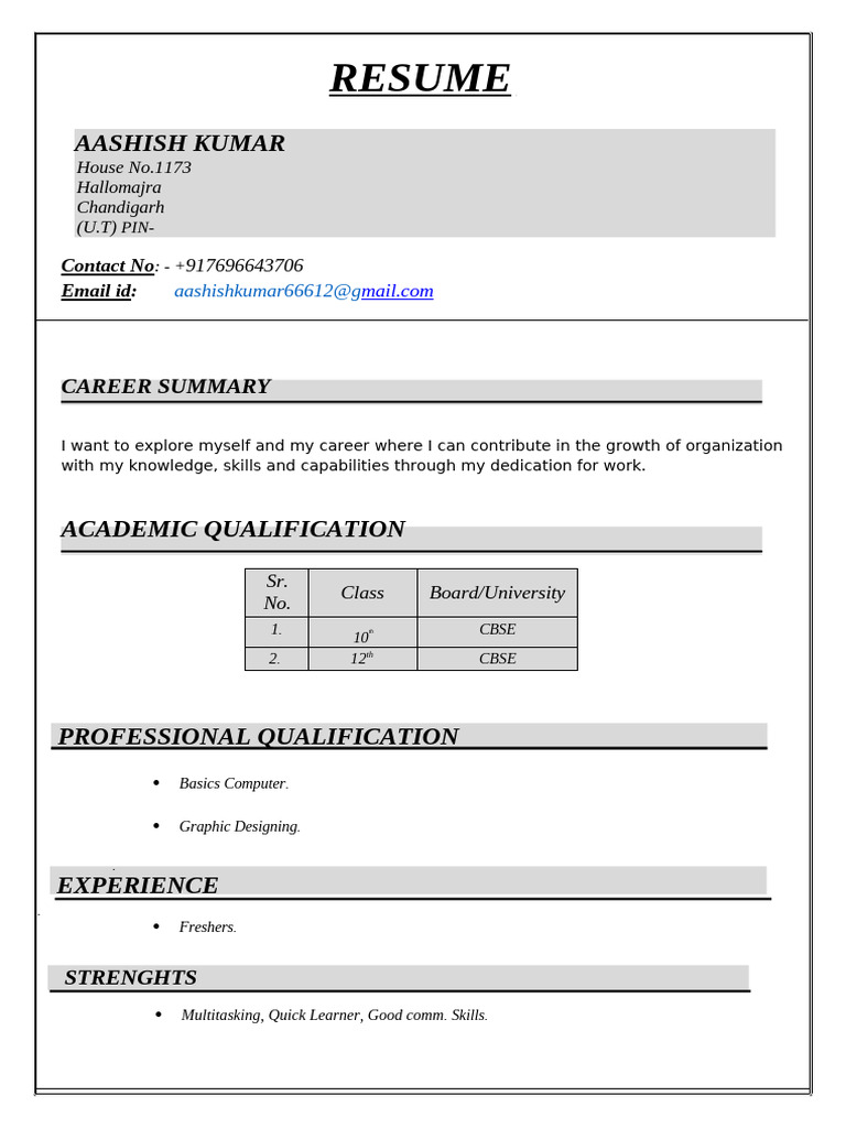 Aashish Resume | PDF