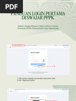 Tata Cara Login MOOC Swajar PPPK | PDF