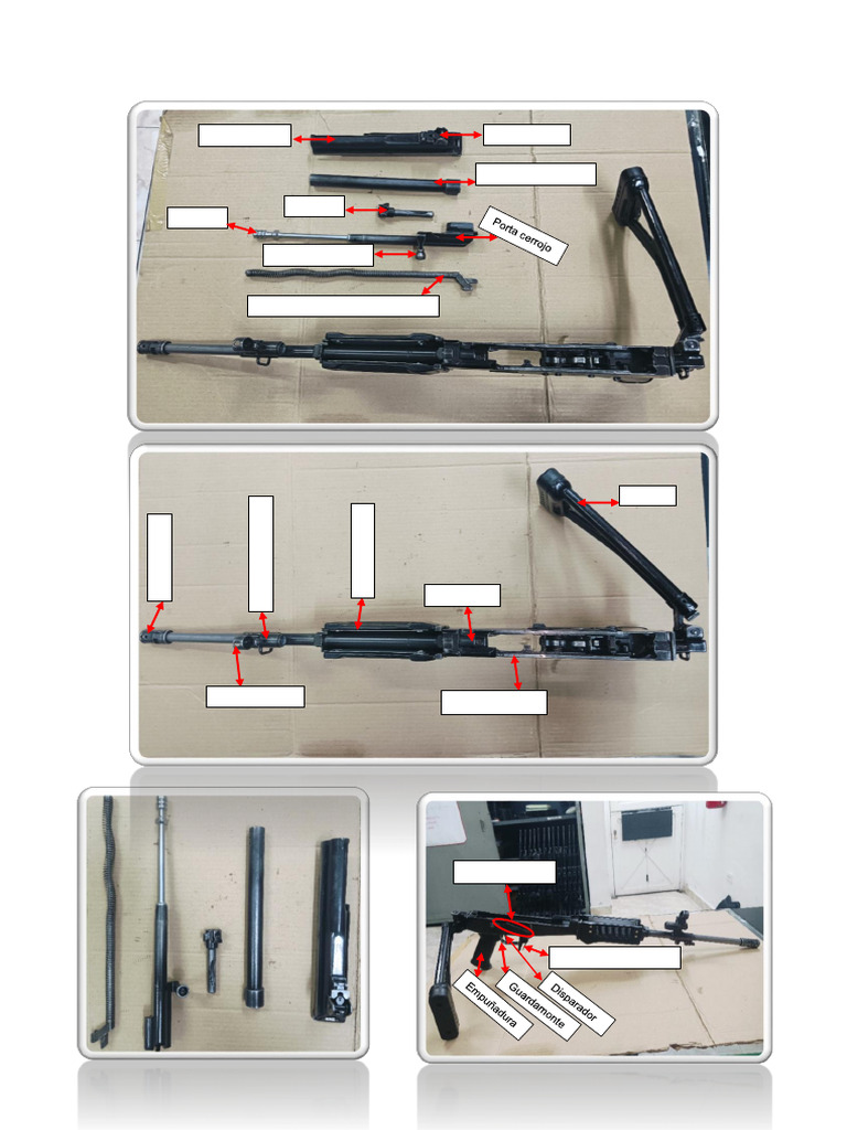 Partes Del Fusil Galil | PDF