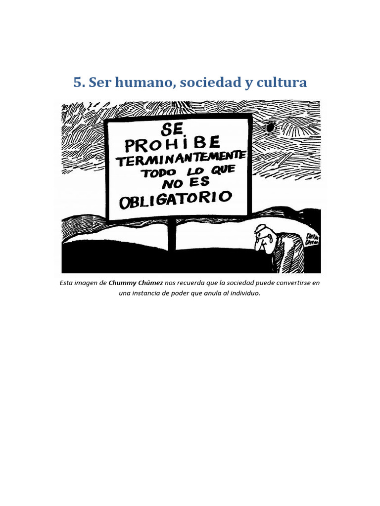 Tema 5. - El Ser Humano. Sociedad y Cultura. | PDF | Sociedad | Sociología