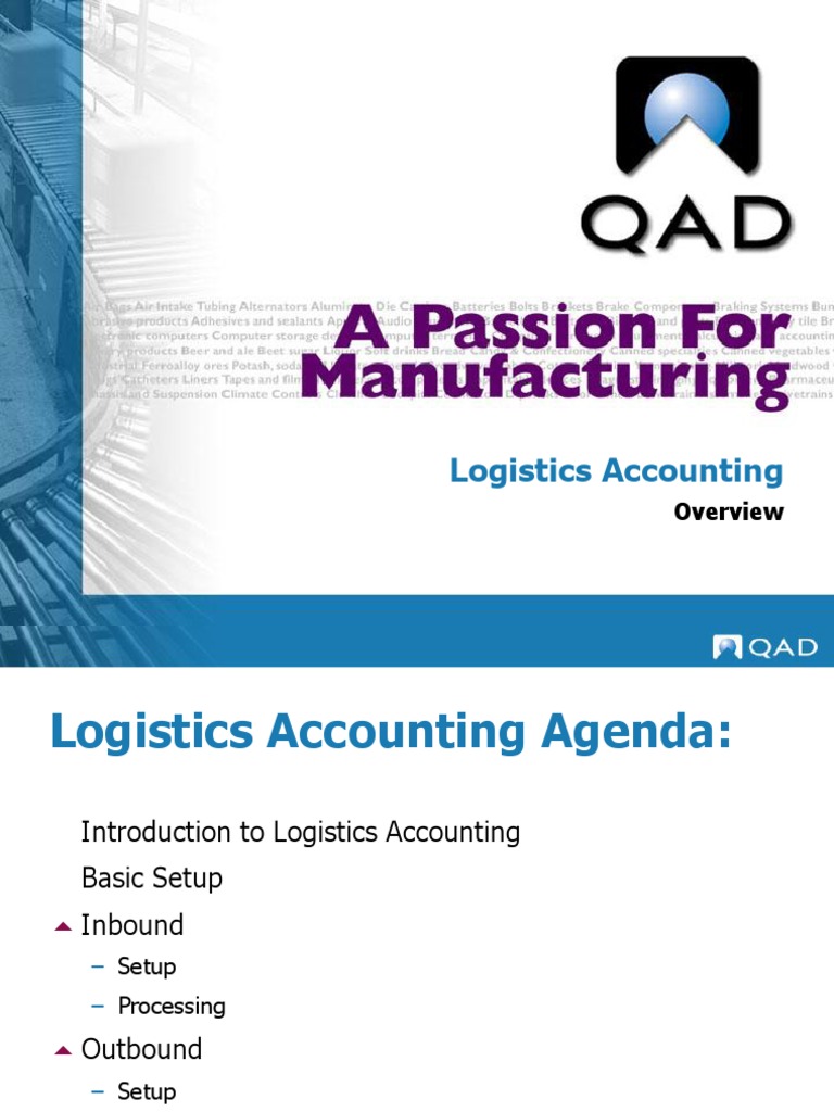 Logistics Accounting | PDF | Accrual | Logistics