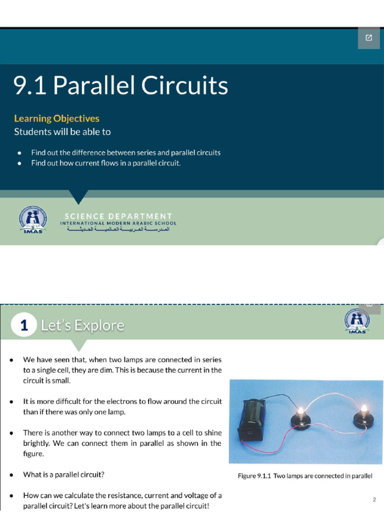 9.1 Parallel Circuits | PDF