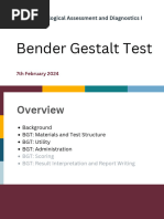 Bender Visual Motor Gestalt Test - GUIDELINES | PDF
