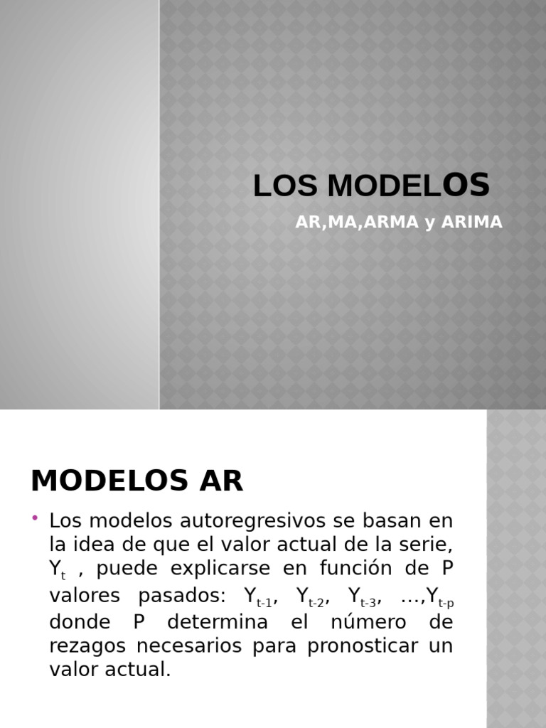 El Modelo Ar, Ma y Arima (17b) | PDF | Teoría estadística | Matemáticas Aplicadas