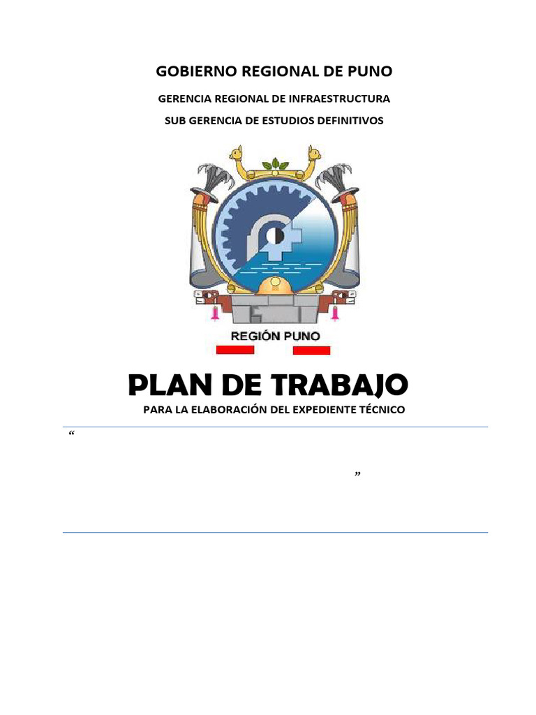 Plan de Trabajo IEI #056 CRUCERO 1+sum | PDF | Presupuesto | Ingeniero ...