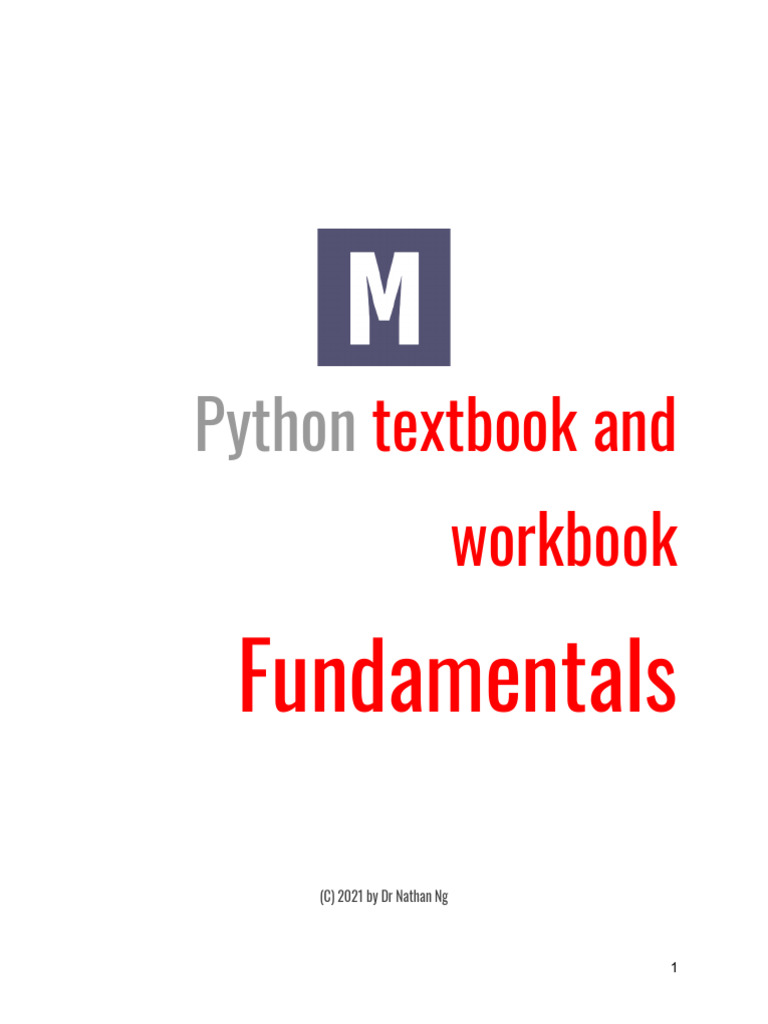 Python Fundamentals Workbook Guide | PDF | Computer Programming ...