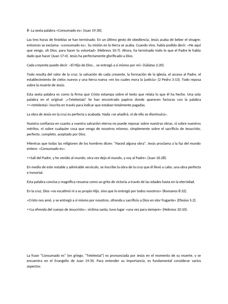 Consumado Es Pdf Evangelios Canónicos Creencia Y Doctrina Cristiana