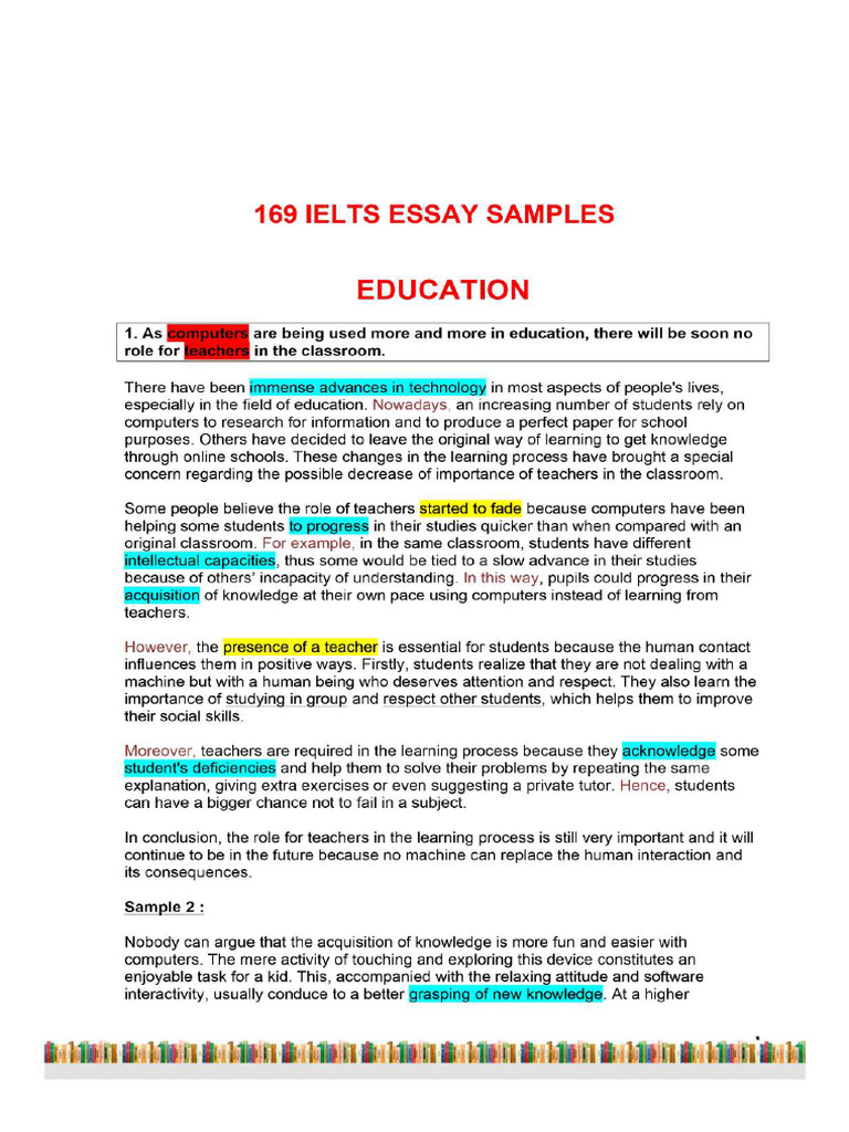 IELTS Essay Samples Page 0003 | PDF