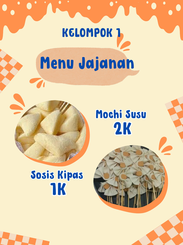 Coklat Lucu Ilustrasi Menu Baru Dokumen | PDF