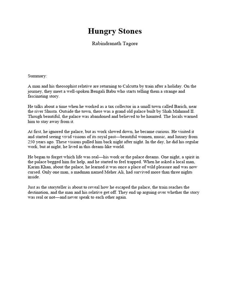 Hungry Stones | PDF