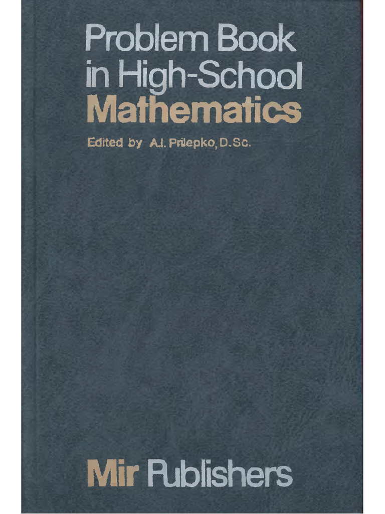 Prilepko Problem Book in High School Mathematics 1 | PDF