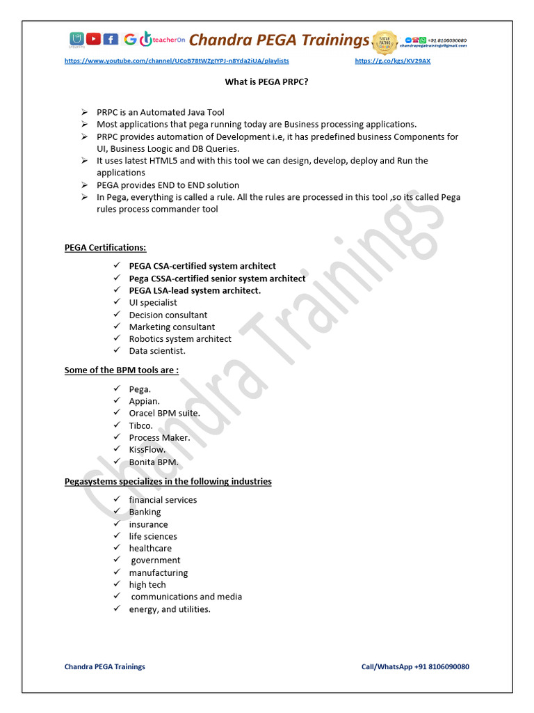 1.pega Introduction & Installation | PDF | Computer File | Business Process Management