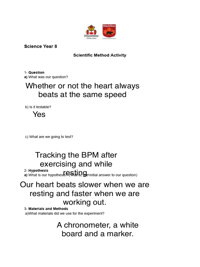 Biology Scientific Method | PDF