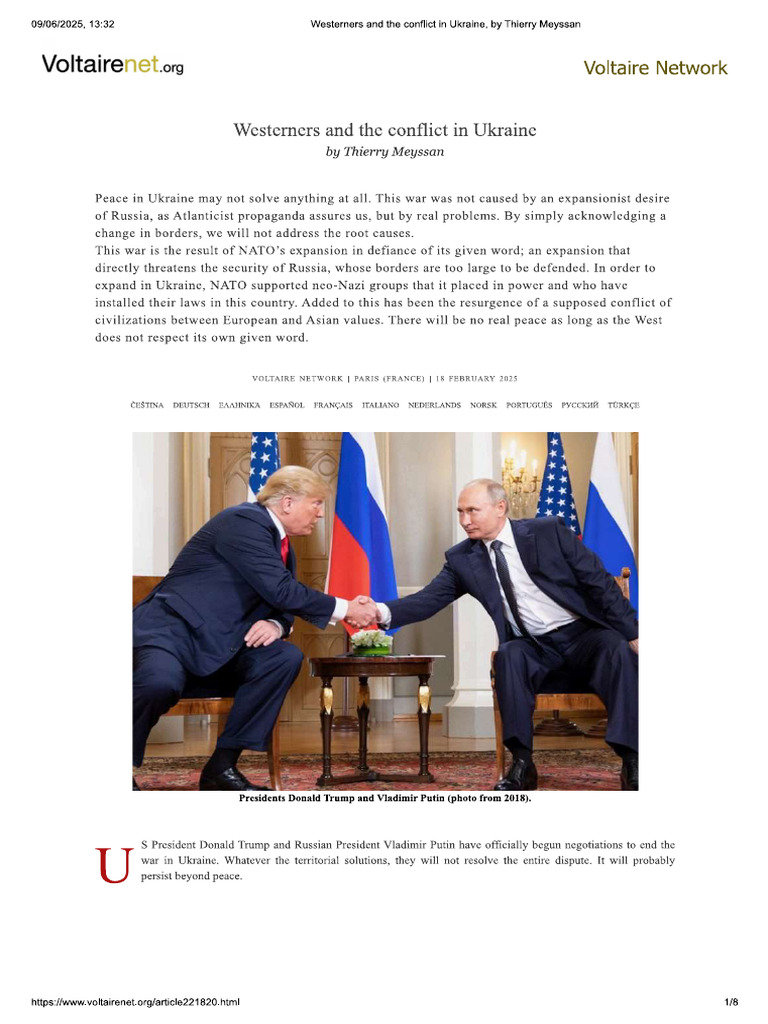 Westerners and The Conflict in Ukraine | PDF