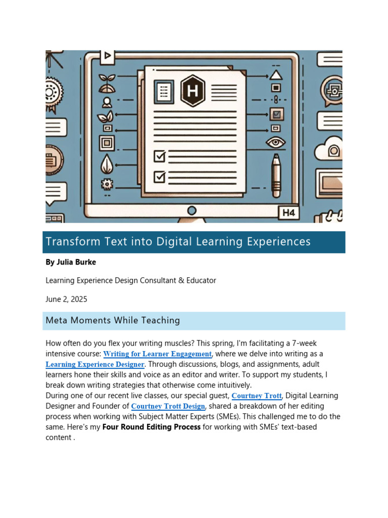 Transforming Text Into Digital Learning Experiences | PDF | Multimedia | Learning