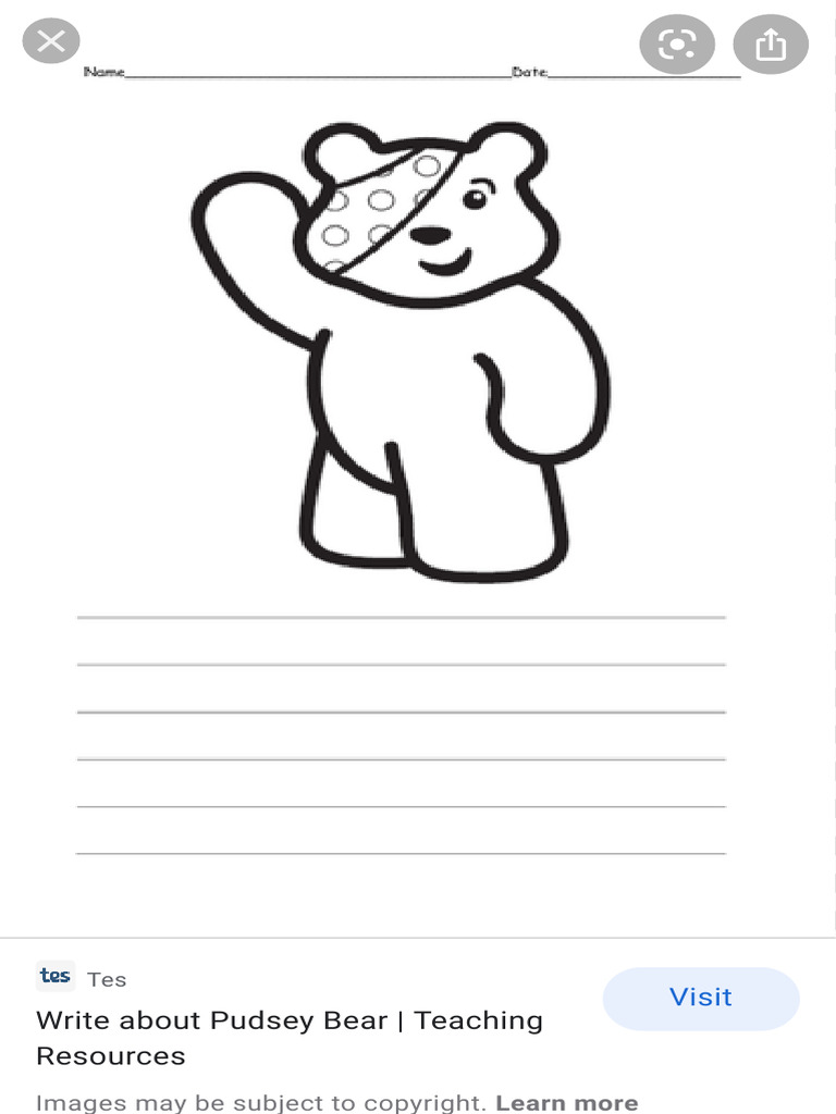 Pudsey Bear 2020 Write A Story - Google Search | PDF
