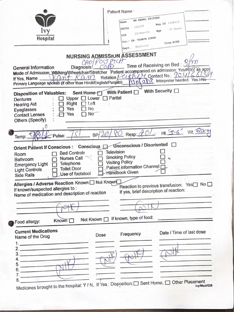 NSG Admission Assessment 2 | PDF
