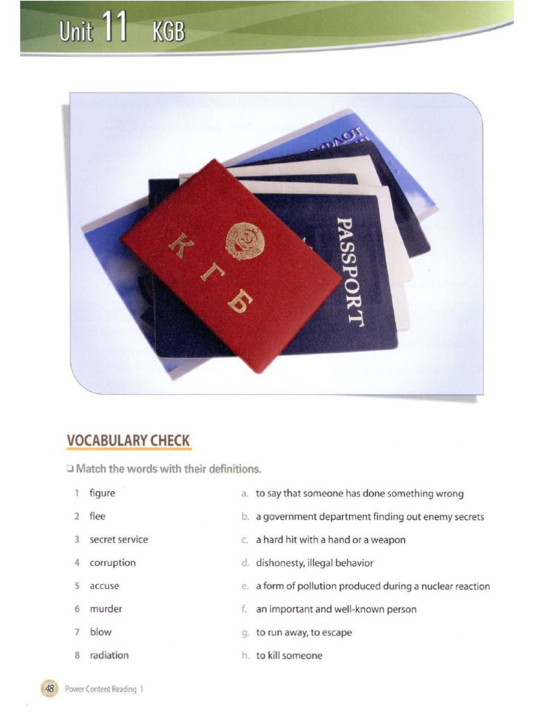 Power Content Reading 1 - U11-15 | PDF