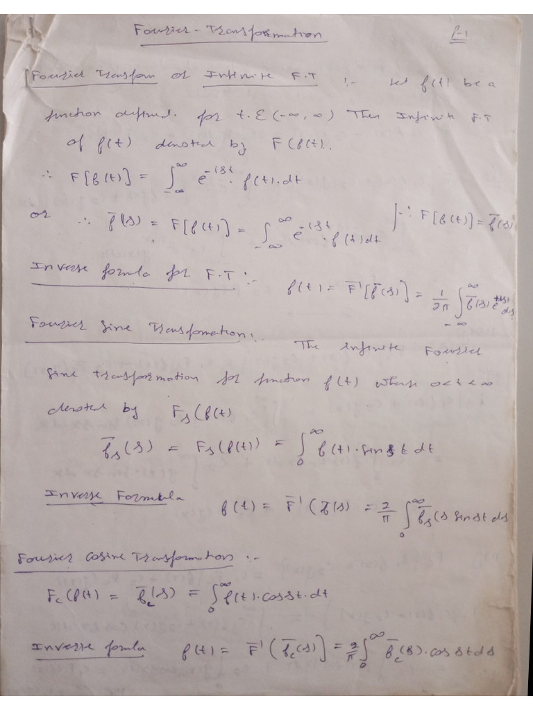 Fourier Transform | PDF
