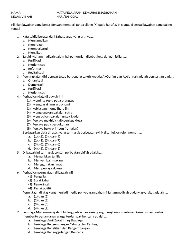 Sas Kelas Viii | PDF