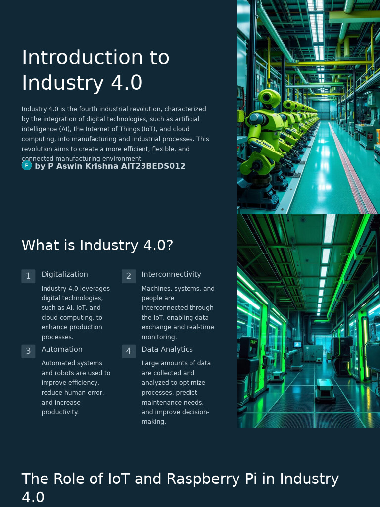 Introduction To Industry 40 | PDF | Internet Of Things | Automation