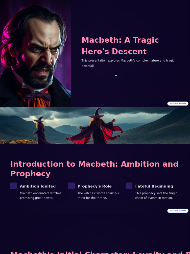 Macbeth A Tragic Heros Descent | PDF
