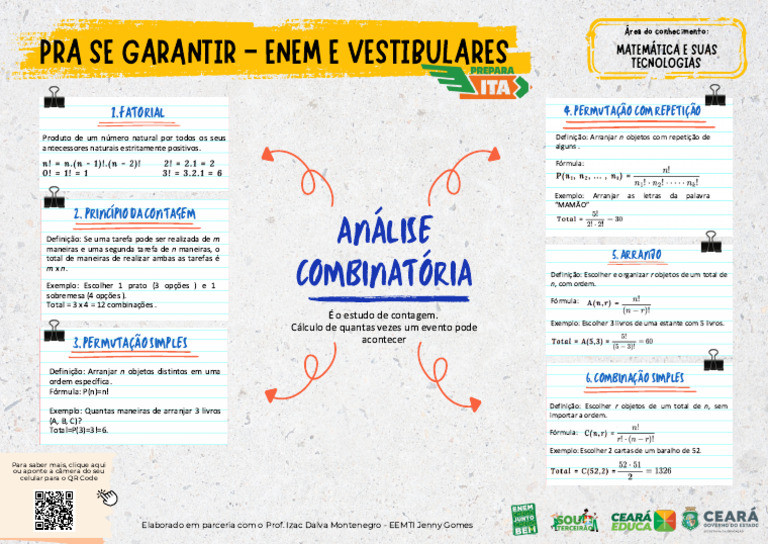 10 - Matemática - Análise Combinatória | PDF | Combinatória | Matemática