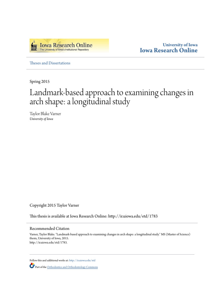 2015 - Taylor Blake Varner | PDF | Thesis | Principal Component Analysis