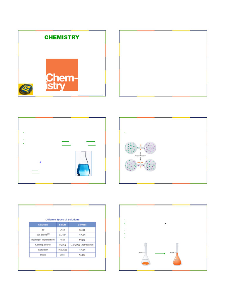 Chapter13 DBhumralkar Lecture Slides | PDF | Osmosis | Mixture