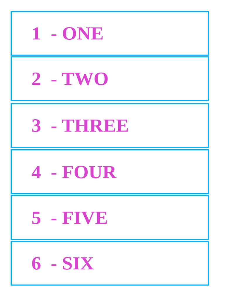 A3 Chart3 Numbers | PDF