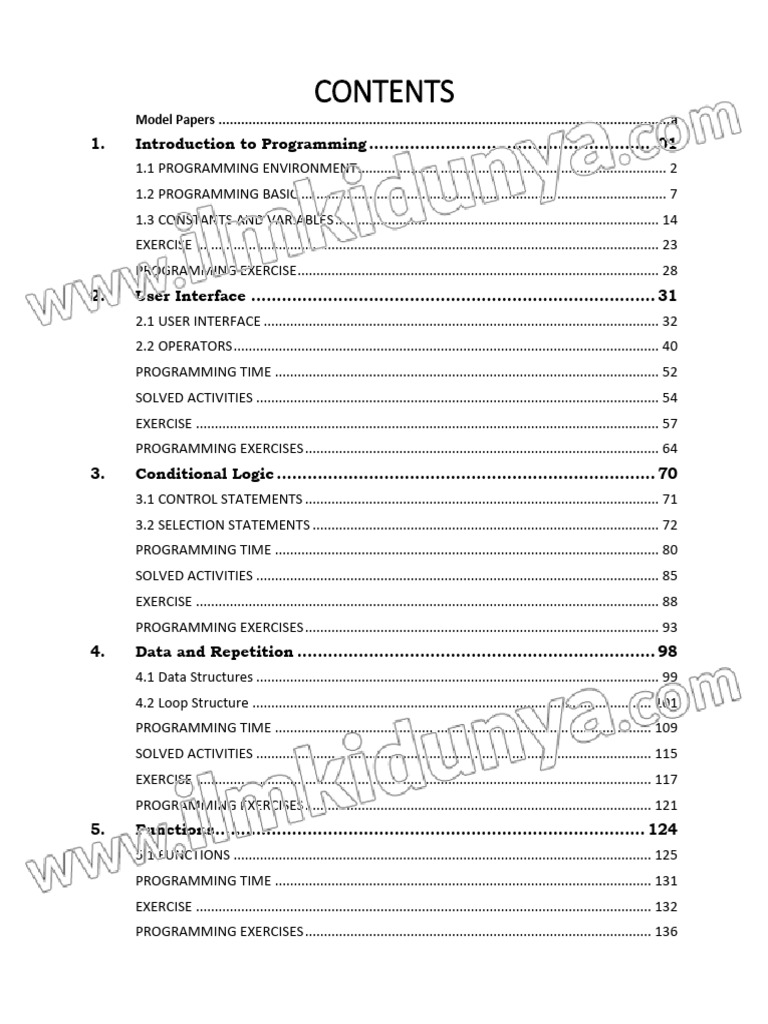 Class 10 Science Programming Notes | PDF | Computer Programming | Computing